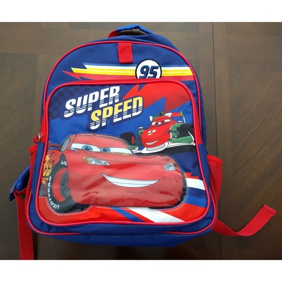 Disney | Accessories | Disney Pixar Cars Lightning Mcqueen Backpack ...